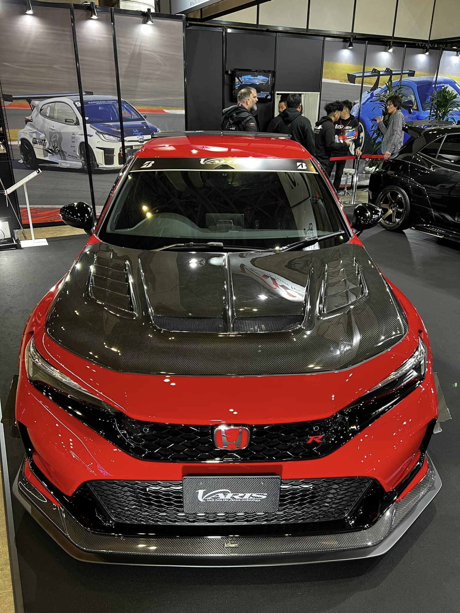 Varis Arising-1 EVO Cooling Bonnet, Carbon+ for Honda Civic Type R FL5 ...